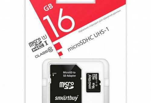 Карта MicroSD SmartBuy на 16GB