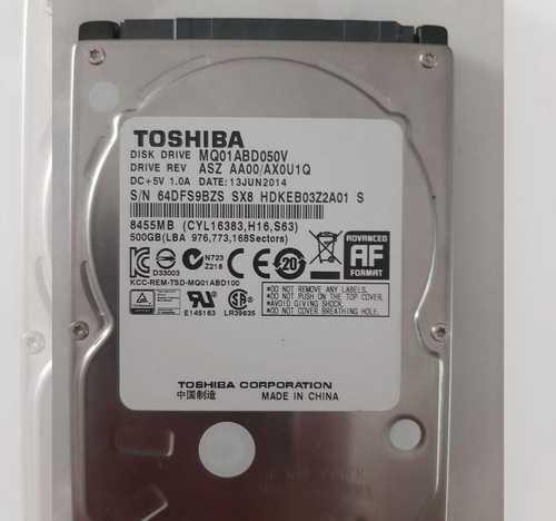 Жесткий диск toshiba 500 гб