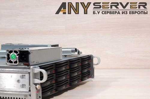Сервер Supermicro 6028U 2x E5-2667v3 192Gb 12LFF