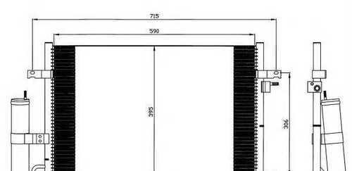 Радиатор кондиционера chevrolet daewoo lacetti nub