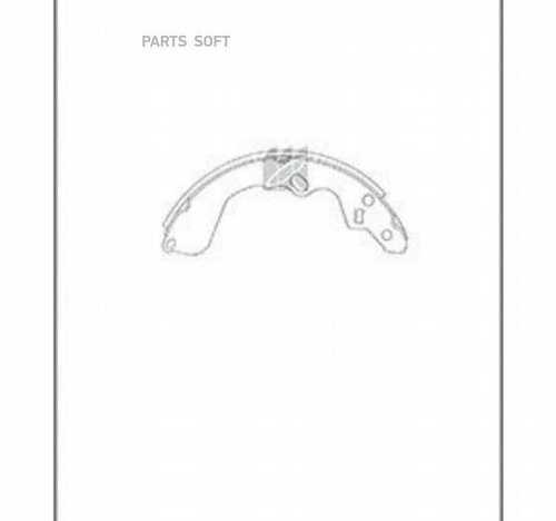 Колодки тормозные барабанные Mazda Capella,626 GE 94-02 K3386,K3386,kashiyama