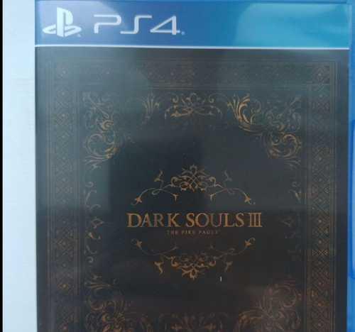 Диски на ps4 dark souls 3 the fire fades