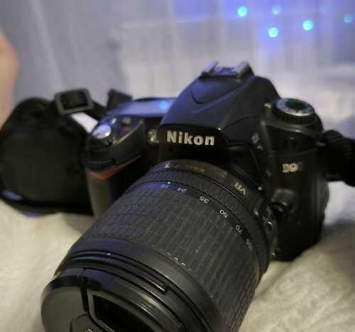 Фотоаппарат Nikon d90 с внешней вспышкой