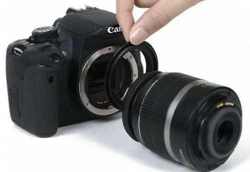 Реверсивное кольцо для камеры Canon EOS EF