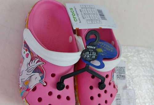 Crocs Unicorn Б/у, LED светятся 27/ С-10