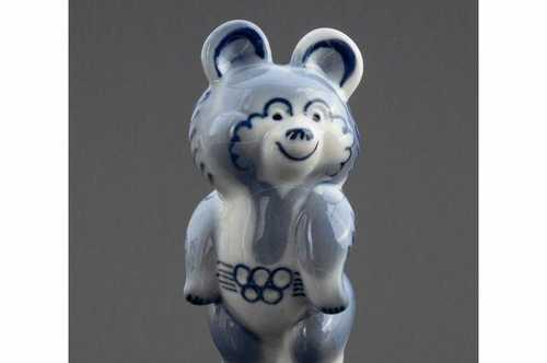 Статуэтка "Олимпийский мишка", фарфор, роспись