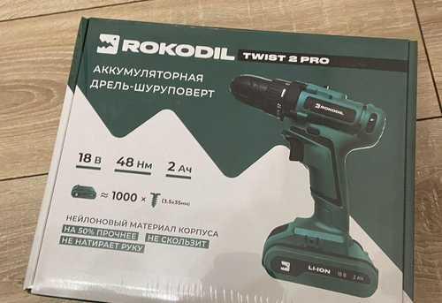 Аккумуляторная дрель Rokodil twist 2 pro