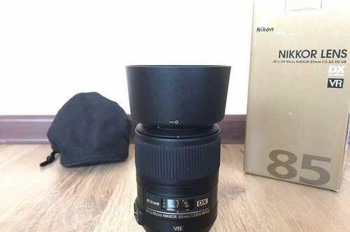 Nikon Afs 85mm f3.5 Macro VR