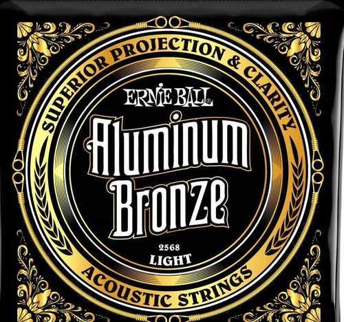 Струны для акустической гитары Ernie Ball 2568 Aluminum Bronze Light 11-15-22w-30-42-52