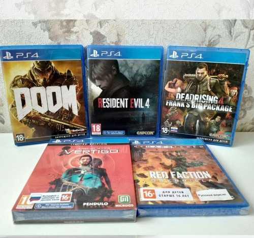 PS4 Resident/ Doom/ Dead Rising/ Vertigo/ Red Fact