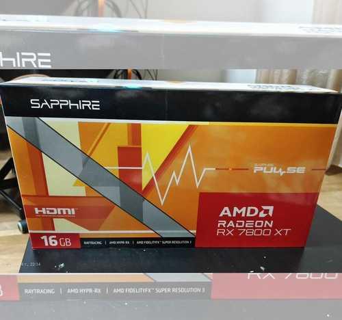 Видеокарта Sapphire RX 7800XT pulse 16Gb