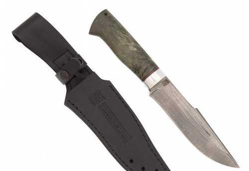 Нож "Хищник" (нерж. дамасская сталь, кар. береза)