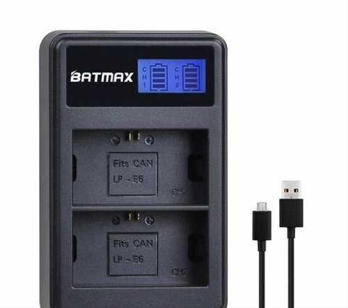 Двойное USB зарядное устройство LP-E6 batmax