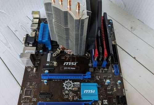 Комплект MB MSI Z97, i5 4590, 20Gb DDR3, кулер