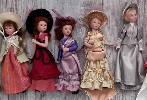 Коллекция фарфоровых кукол 7 шт