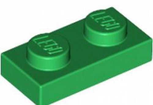 302328 Плитка 1X2 (зеленая)