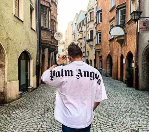 Футболка Palm angels oversize универсал. S M L XL