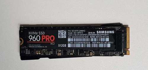 512 гб SSD M.2 Samsung 960 PRO