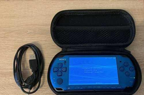 Sony PSP 3008 blue + 16 gb + прошитая