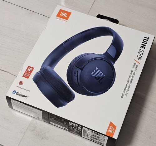 Беспроводные наушники JBL Tune 520BT синие