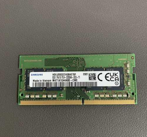 Samsung sodimm ddr4 8gb 3200mhz