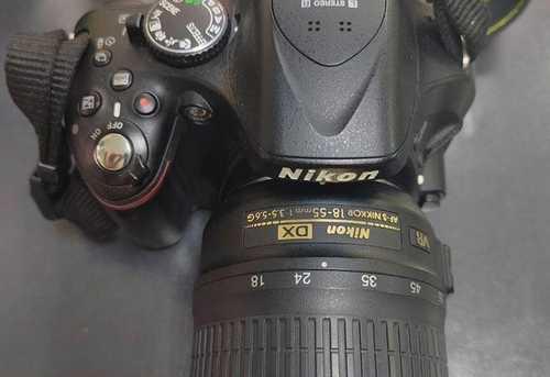Зеркальный фотоаппарат nikon d5200 + 18-55мм