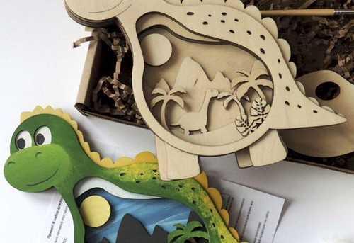 Многослойная раскраска дракон подарок детский сад