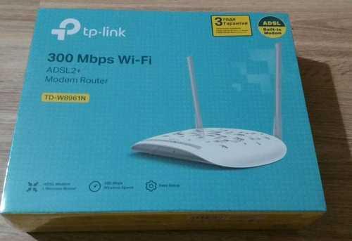 Wi-Fi роутер TP-link TD-W8961N, N300, adsl2+ новый