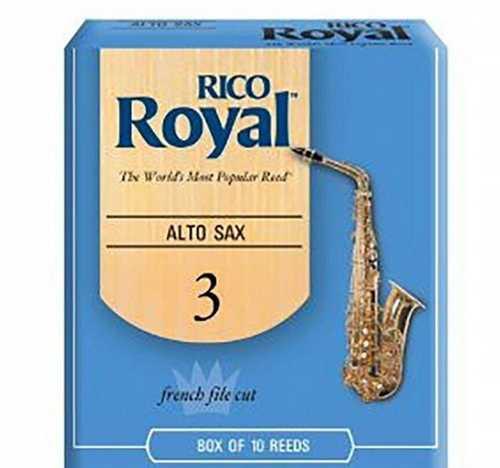 Трости для альт саксофона Rico Royal №3 (10 шт)