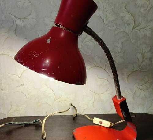 Лампа настольная времен СССР