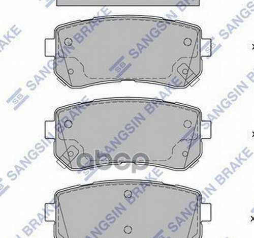 Колодки тормозные hyundai sonata 14-17 задние 14