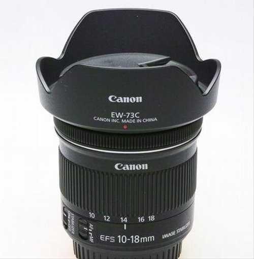 Canon EF-S 10-18mm F4.5-5.6 IS STM+Бленда