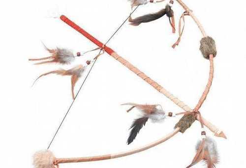 Лук индейца (ва883), лук+стрела (перья,пластмасса