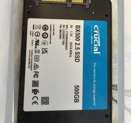 Диск SSD 500gb Crucial