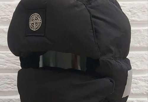 Шапка ушанка stone island