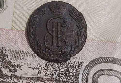 Монета Полушка 1775 года