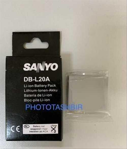 Аккумулятор (батарея) sanyo DB-L20 для фотоаппарат
