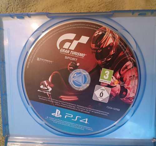 Диск Grand Turismo Sport ps4