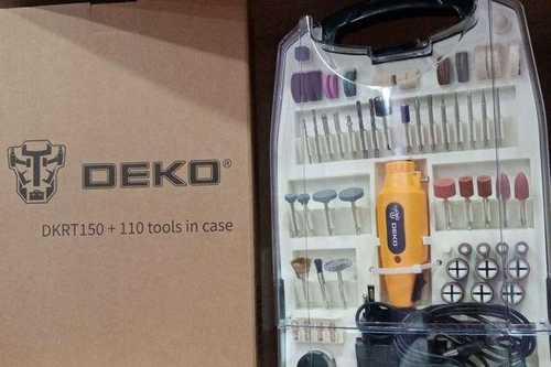 Гравер Deko Dkrt150 + 110 tools in case