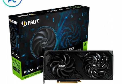 Видеокарта RTX4070 Super 12Gb Palit Dual NED407S01