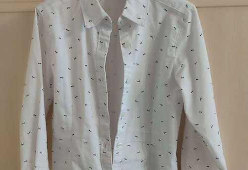 Школьная рубашка блузка для девочки 122-128