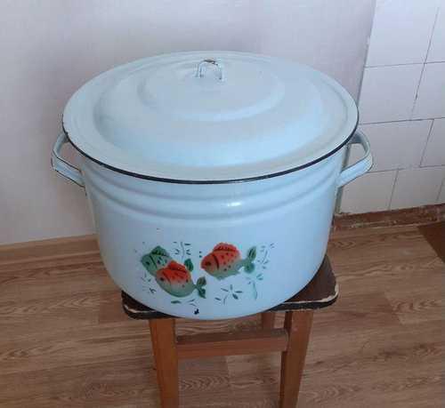 Бачок эмалированный