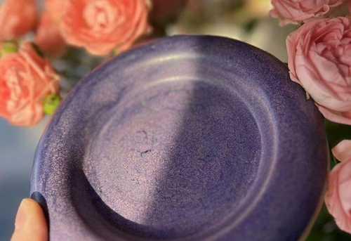 Керамическая тарелка - бублик ручной работы