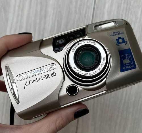 Пленочный фотоаппарат olympus mju iii 80