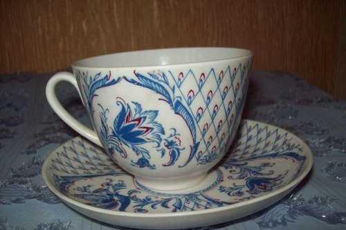 Чайный пары лфз СССР,бокалы" Fine Porcelain "