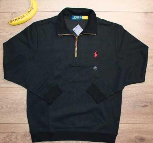 Polo Ralph Lauren джемпер полузамок черный (Арт.26005)