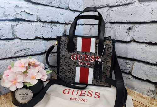 Сумка Женская Guess silvana коричневая СПБ