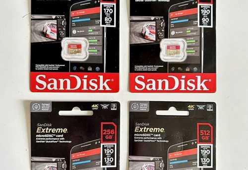 Карта памяти Sandisk Extreme 64/128/256/512 gb