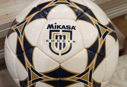 Футбольный мяч mikasa PKC55BR", бел-син-золот