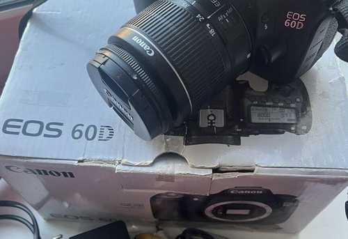 Фотоаппарат Canon 60d объектив 18-55mm III